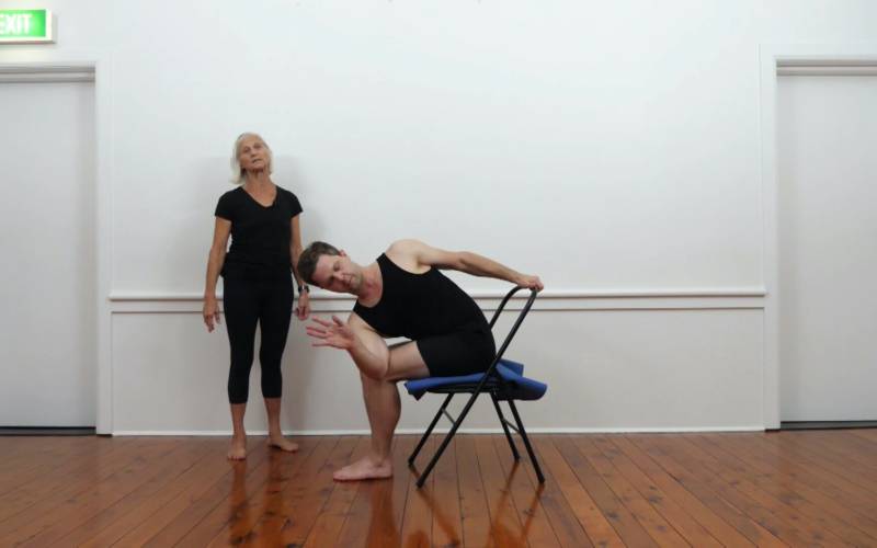 Seated Chair Twist - Yoga Vastu
