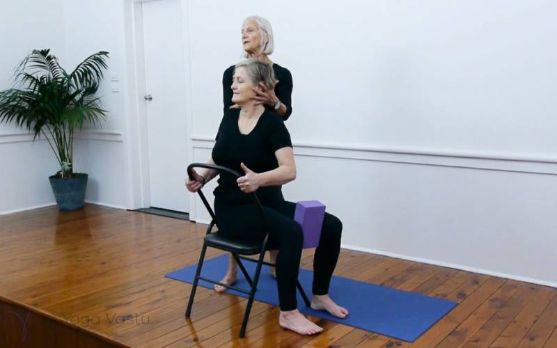 Seated Chair Twist - Yoga Vastu