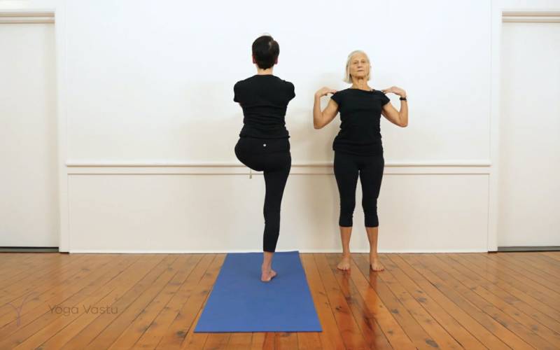 Revolved Side Angle Pose (Parivritta Parsvakonasana) | Iyengar Yoga