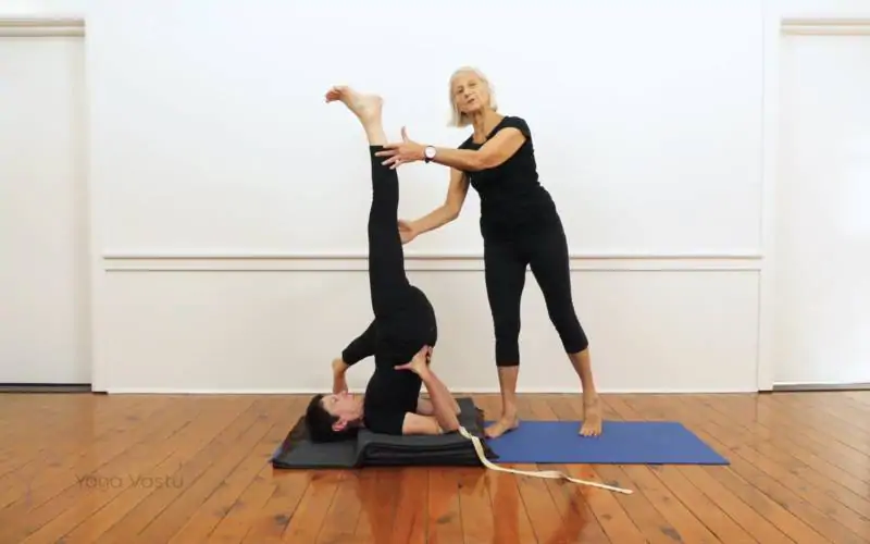 Revolved Side Angle Pose (Parivritta Parsvakonasana) | Iyengar Yoga