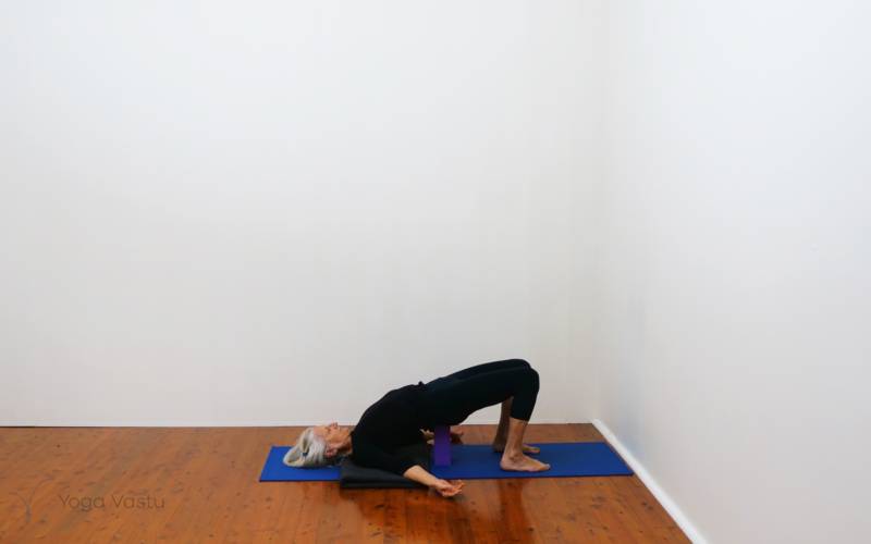 Reclining Bound Angle Pose (Supta Baddha Konasana) | Iyengar Yoga