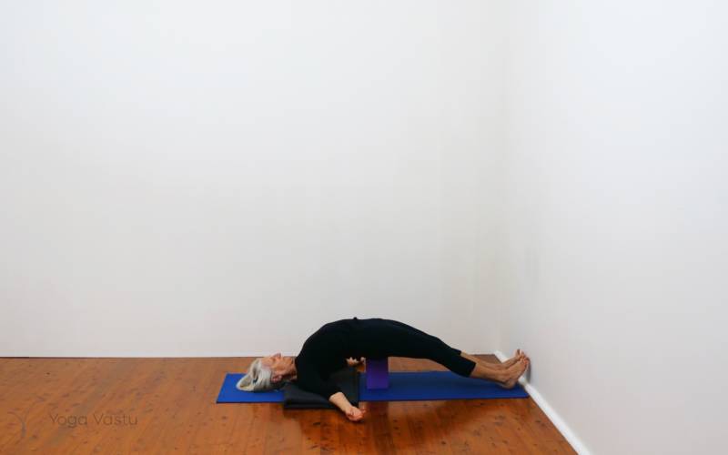 Reclining Bound Angle Pose (Supta Baddha Konasana) | Iyengar Yoga