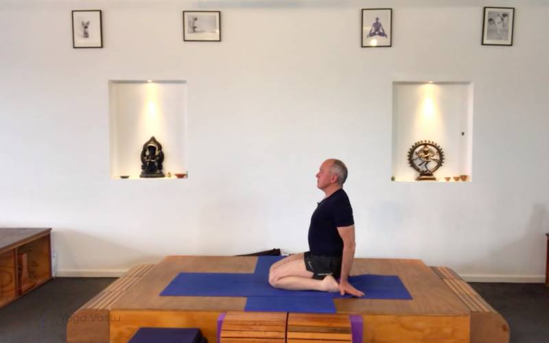 Reverse Prayer Pose (Paschima Namaskar) | Iyengar Yoga