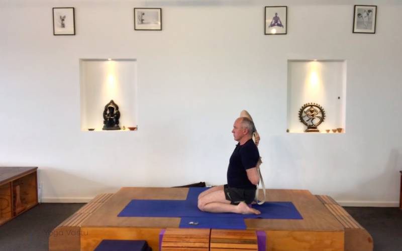Reverse Prayer Pose (Paschima Namaskar) | Iyengar Yoga