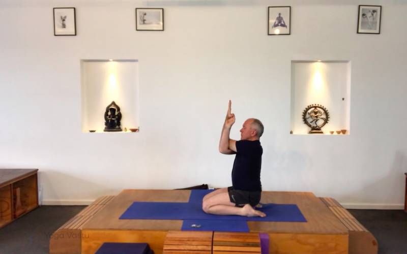 Reverse Prayer Pose (Paschima Namaskar) | Iyengar Yoga