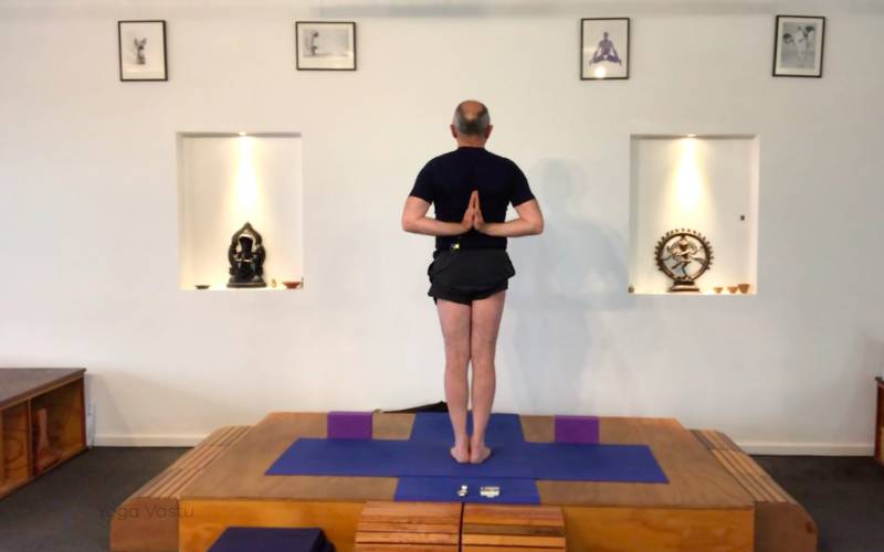 Reverse Prayer Pose (Paschima Namaskar) | Iyengar Yoga