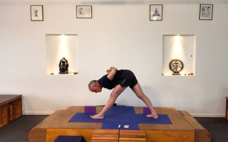 Reverse Prayer Pose (Paschima Namaskar) | Iyengar Yoga