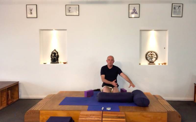 Reverse Prayer Pose (Paschima Namaskar) | Iyengar Yoga