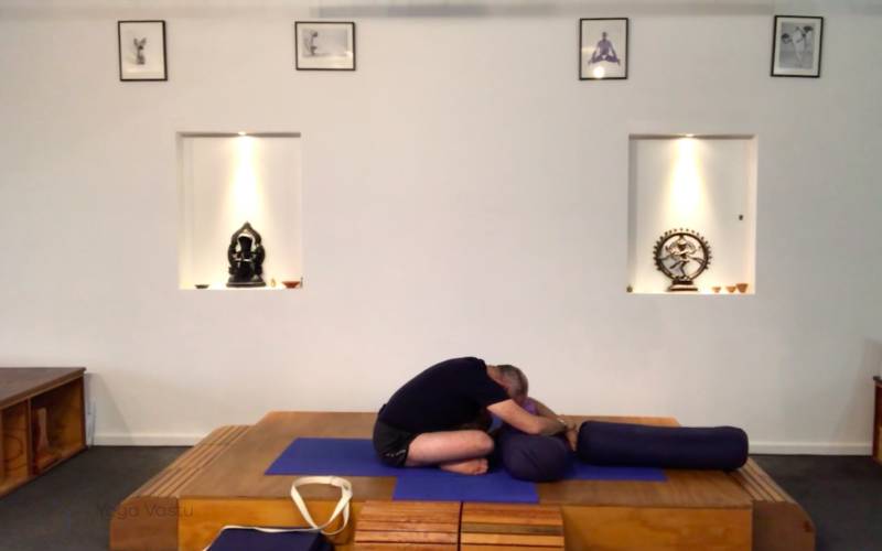 Reverse Prayer Pose (Paschima Namaskar) | Iyengar Yoga