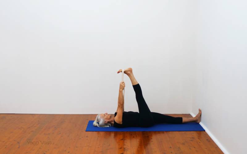 Reclining Bound Angle Pose (Supta Baddha Konasana) | Iyengar Yoga