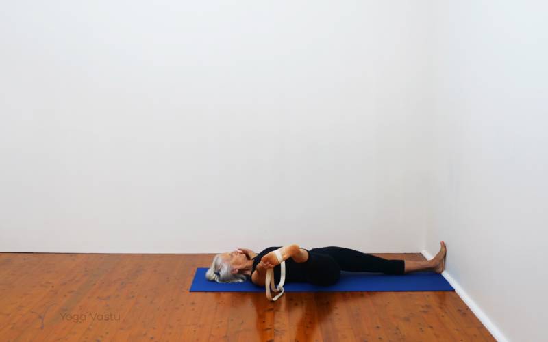 Reclining Bound Angle Pose (Supta Baddha Konasana) | Iyengar Yoga