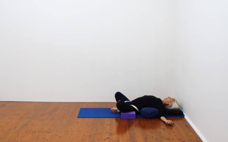 Reclining Bound Angle Pose (Supta Baddha Konasana) | Iyengar Yoga