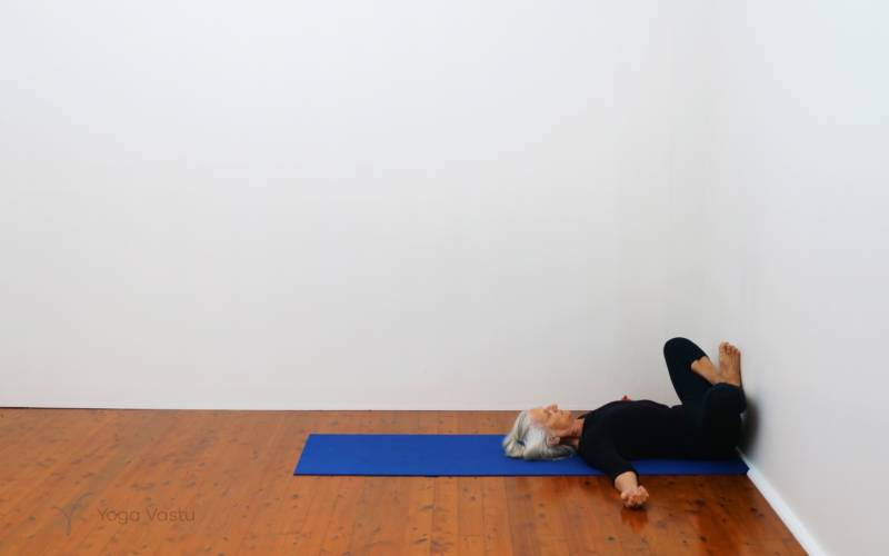 Reclining Bound Angle Pose (Supta Baddha Konasana) | Iyengar Yoga