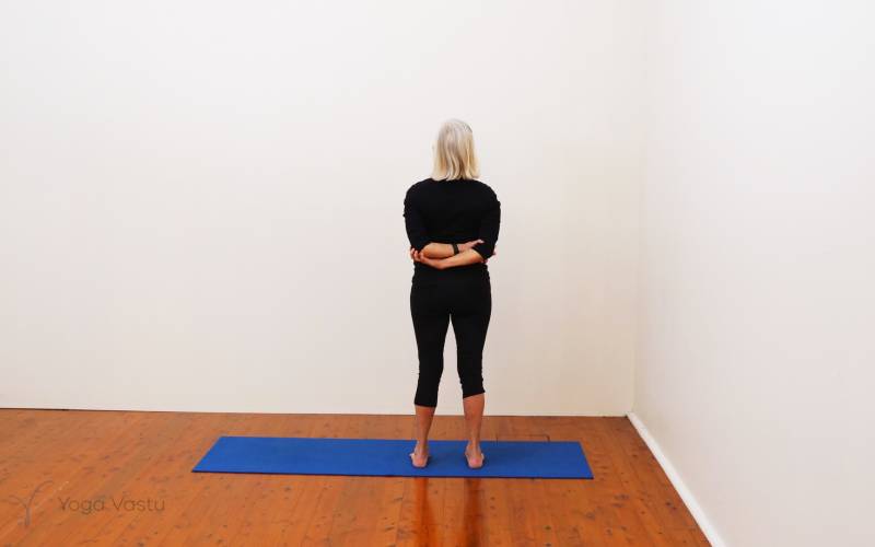 Reverse Prayer Pose (Paschima Namaskar) | Iyengar Yoga
