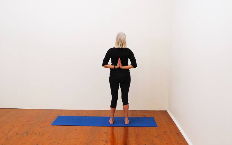 Reverse Prayer Pose (Paschima Namaskar) | Iyengar Yoga