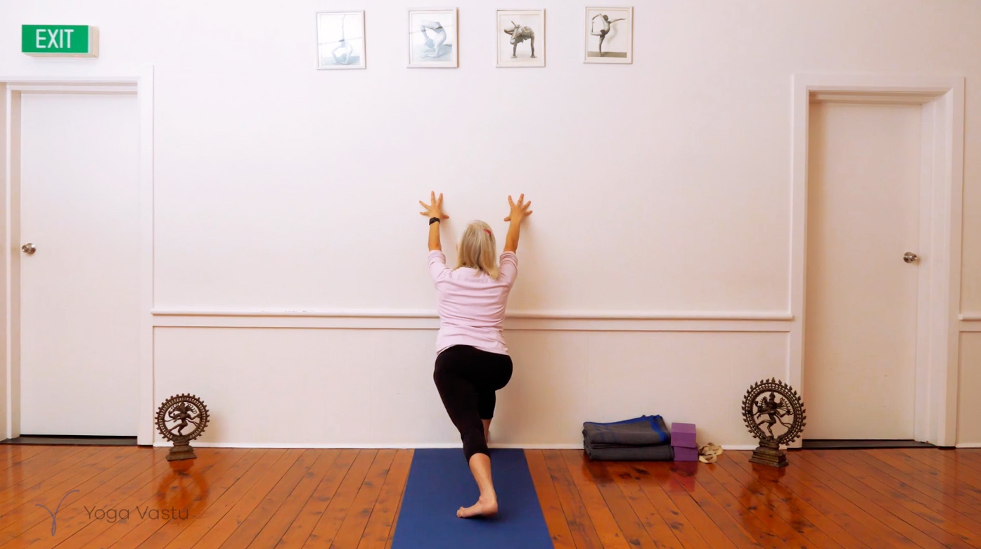 Using Wall Support to Explore Limitations (Level 3) - Yoga Vastu